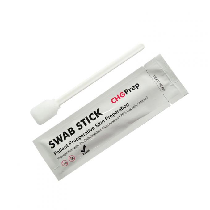 Foam Head Pre Saturated Sterile Medical Surgical CHG Swab Stick ...