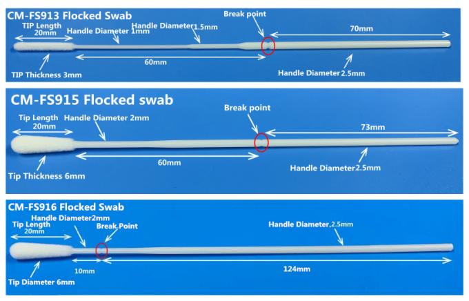 Specimen DNA Buccal Swabs Tube Collection Nylon Mouth Flocked Dna Cheek ...