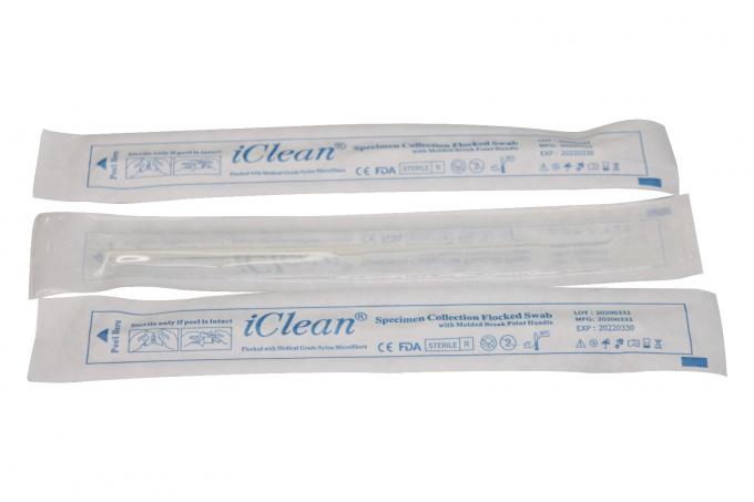 Iclean Specimen Collection Swab 230MM Flocked Nylon Swab CM-FS919K