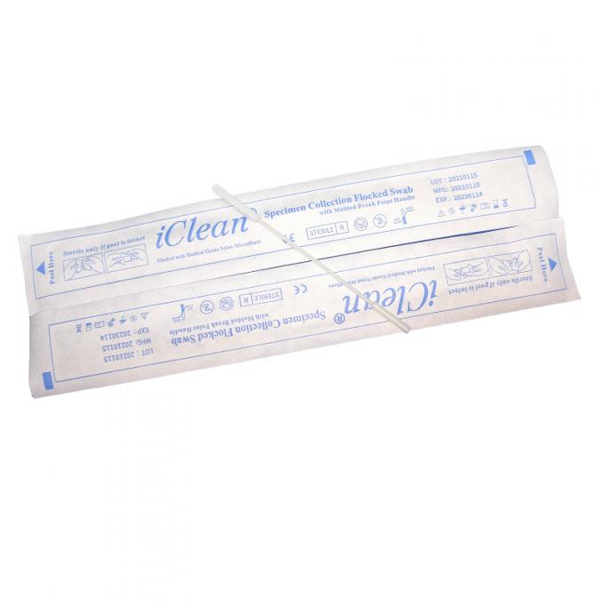 Transport Sterile Nasal Flocked Swabs For Animal DNA Sampling CM-FS813