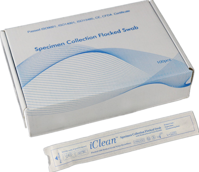 Nylon Nasopharyngeal Flocked Swab For Animal DNA Sampling