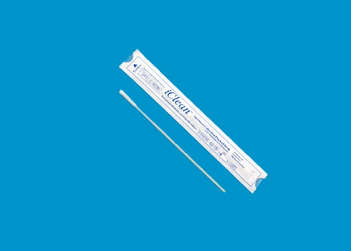 Rapid Diagnostic Nasal Flocked Swabs For DNA Testing Specimen ...