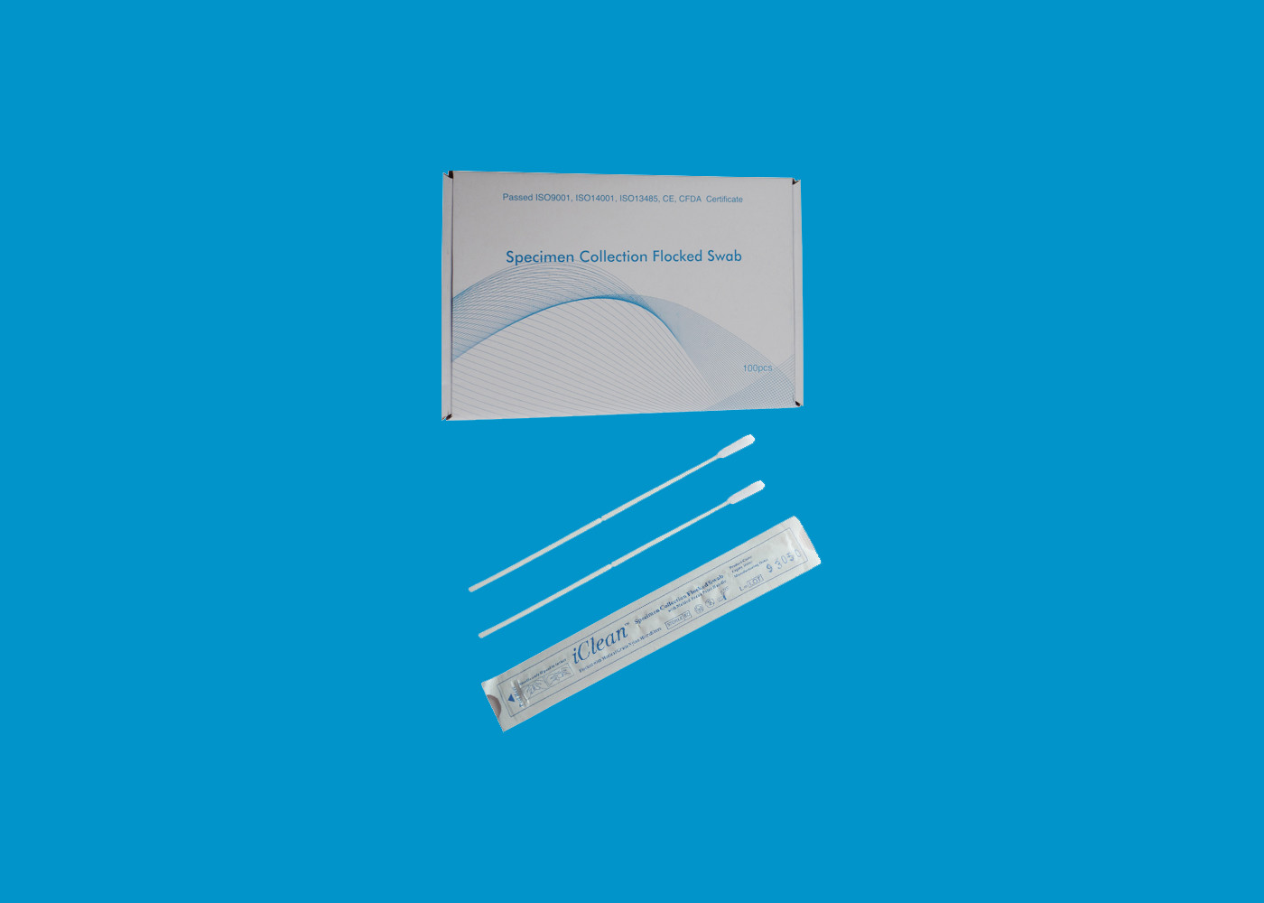 Transport Dna Specimen Sterile Flocked Swabs Test Sticks Nasal And ...