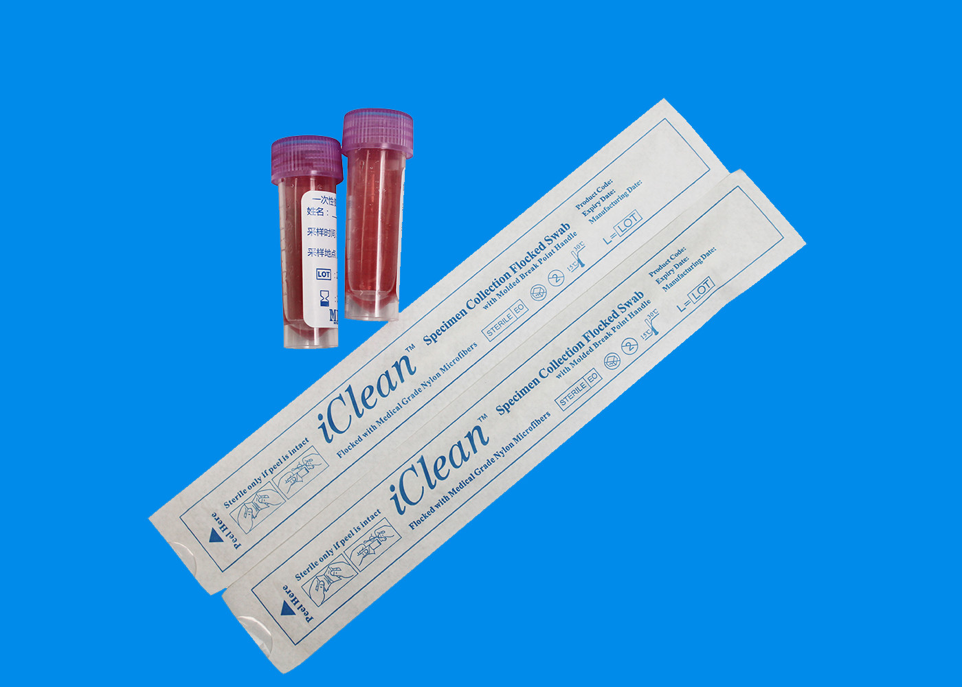 Testing Kit Nasopharyngeal Flocked Swab For DNA Specimen Collection ...